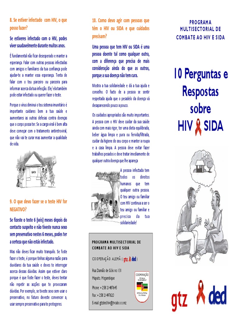 HIV Perguntas e Respostas | Download grátis PDF | Relação sexual | HIV/AIDS