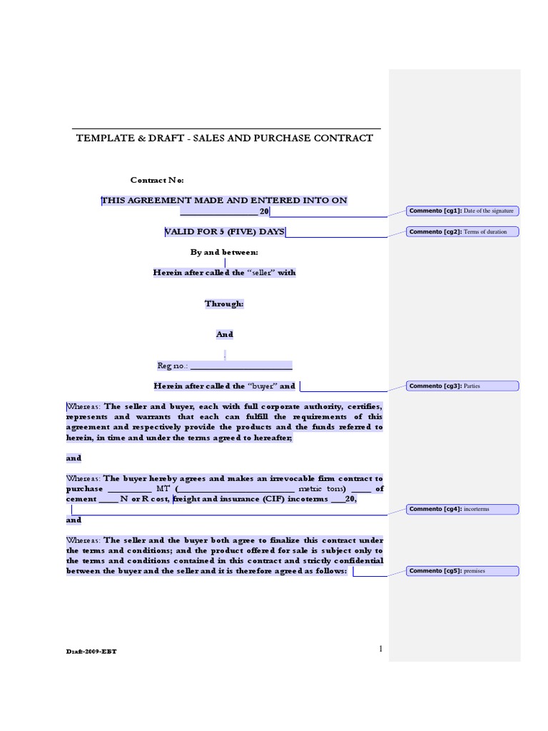 Sale & Purchase Agreement | PDF | Letter Of Credit | Business