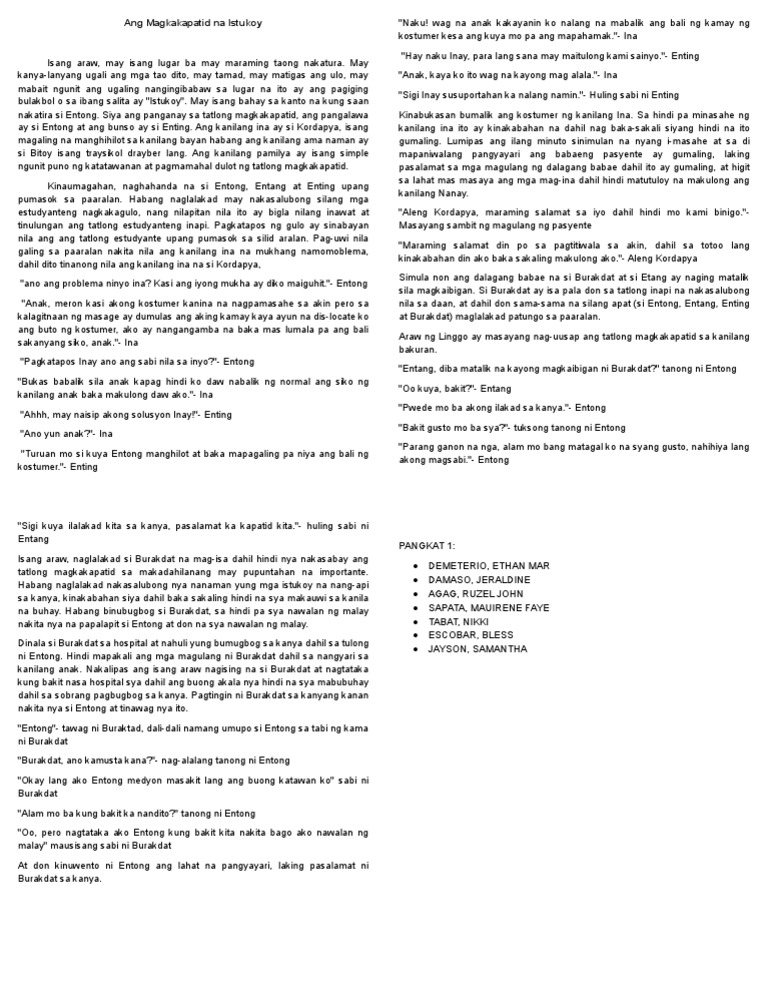 Maikling Kwento | PDF