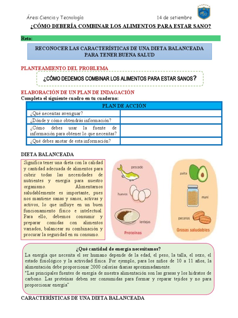 Dieta Balanceada para Buena Salud | PDF | Dieta | Alimentos