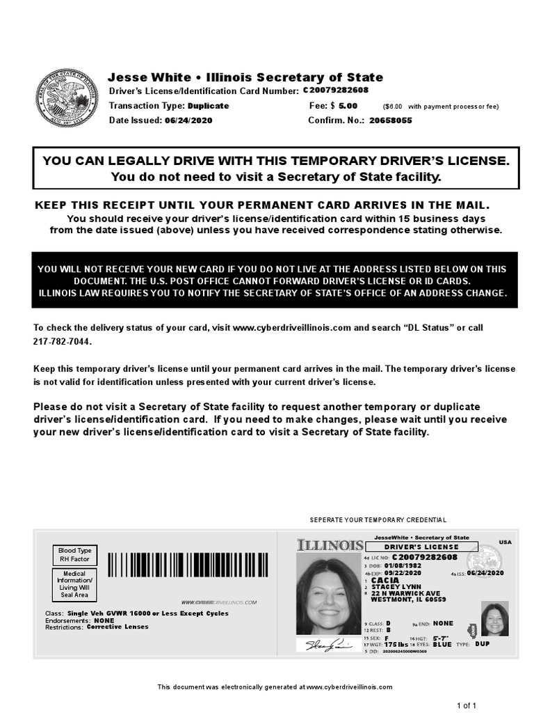 Jesse White - Illinois Secretary of State | PDF | Driver's License ...
