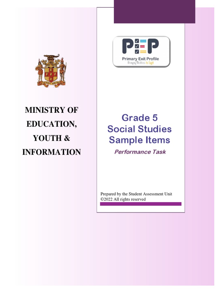 General Bulletin 71 2022 g5 PT Social Studies Sample Items 2022 2 | PDF | Jamaica | Essays