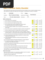Take 5 Safety Checklist Template | PDF | Personal Protective Equipment ...