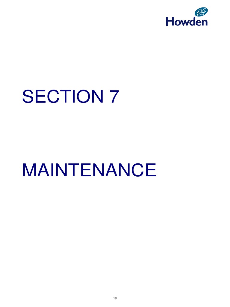SOW Annual Maintenance of Howden Compressors | PDF | Piston | Valve