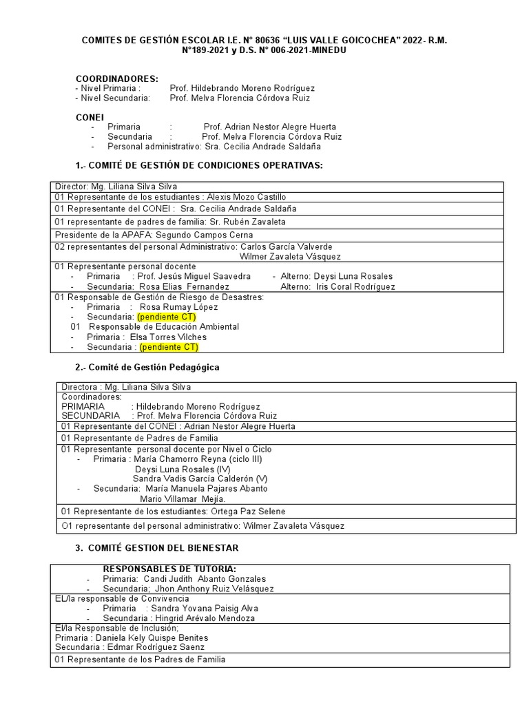 Comisiones 2023 LVG | PDF
