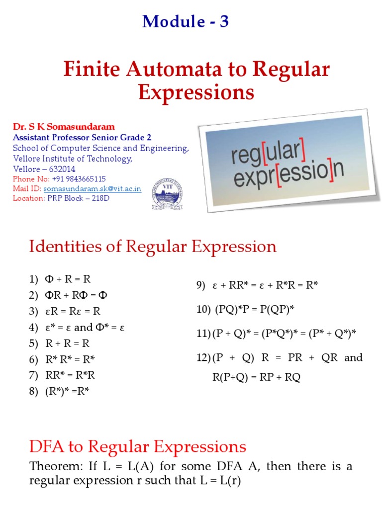 Finite Automata to Regular Expressions Guide | PDF | Regular Expression | Mathematics