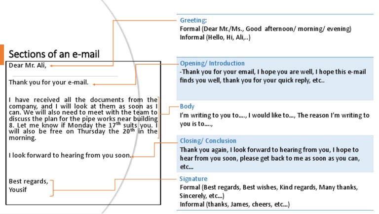 Parts of an Email Explained | PDF