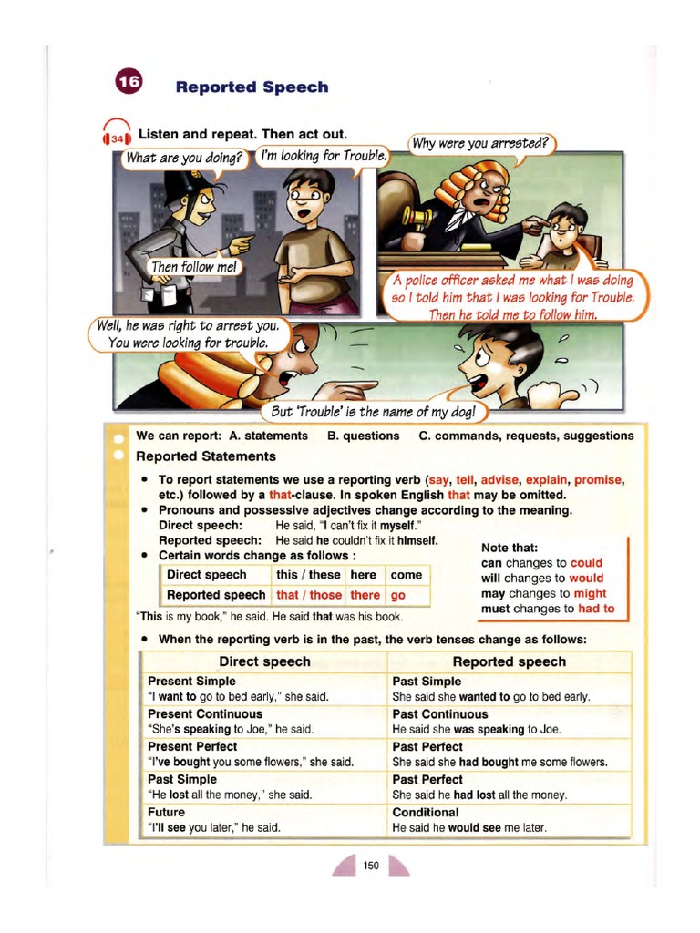 Reported Speech | PDF | Linguistic Morphology | Linguistics