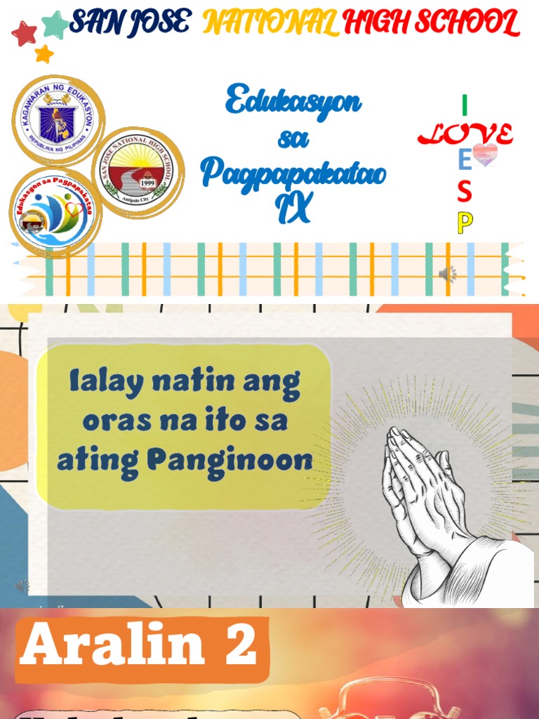 Esp 9 Q3 Aralin 2 Kahalagan Ng Pamamahala Ng Paggamit Sa Oras 2 Pdf