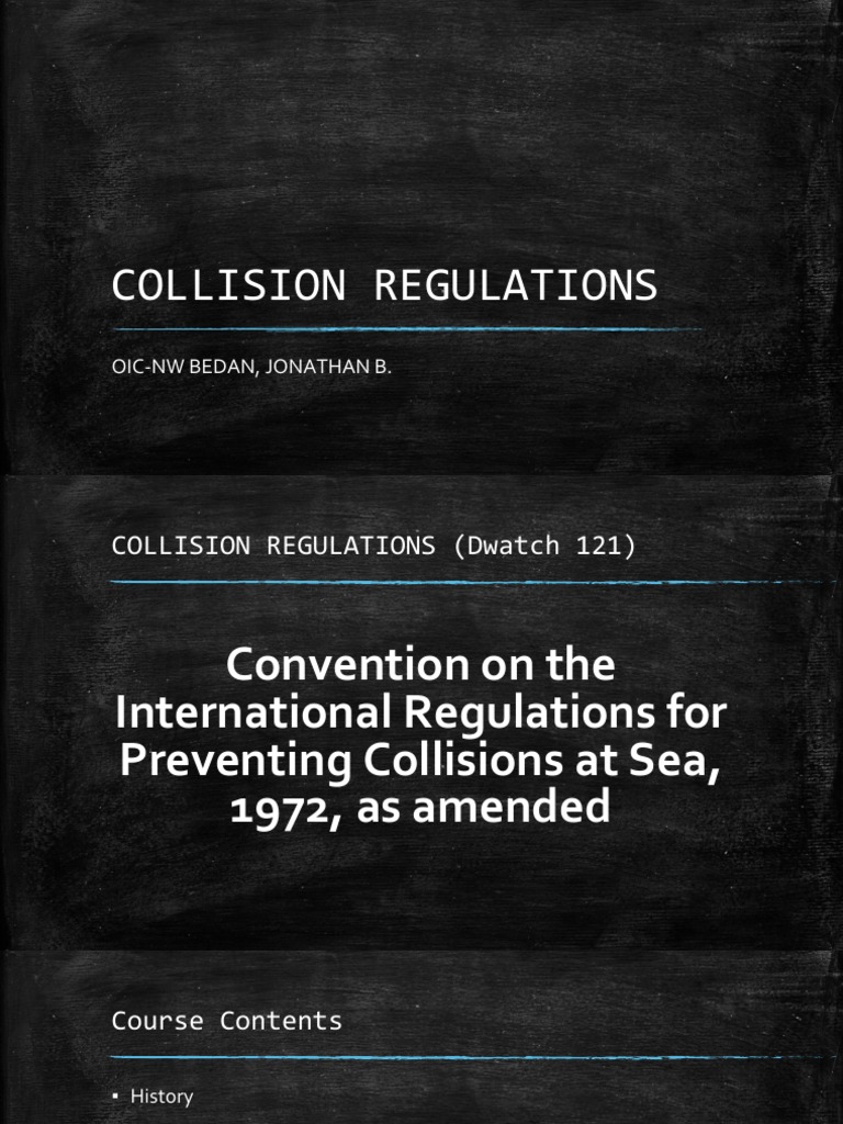 History of COLREGs and Their Rules | PDF | Law