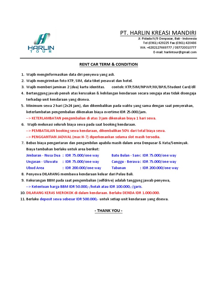 TNC HARLIN Detail | PDF