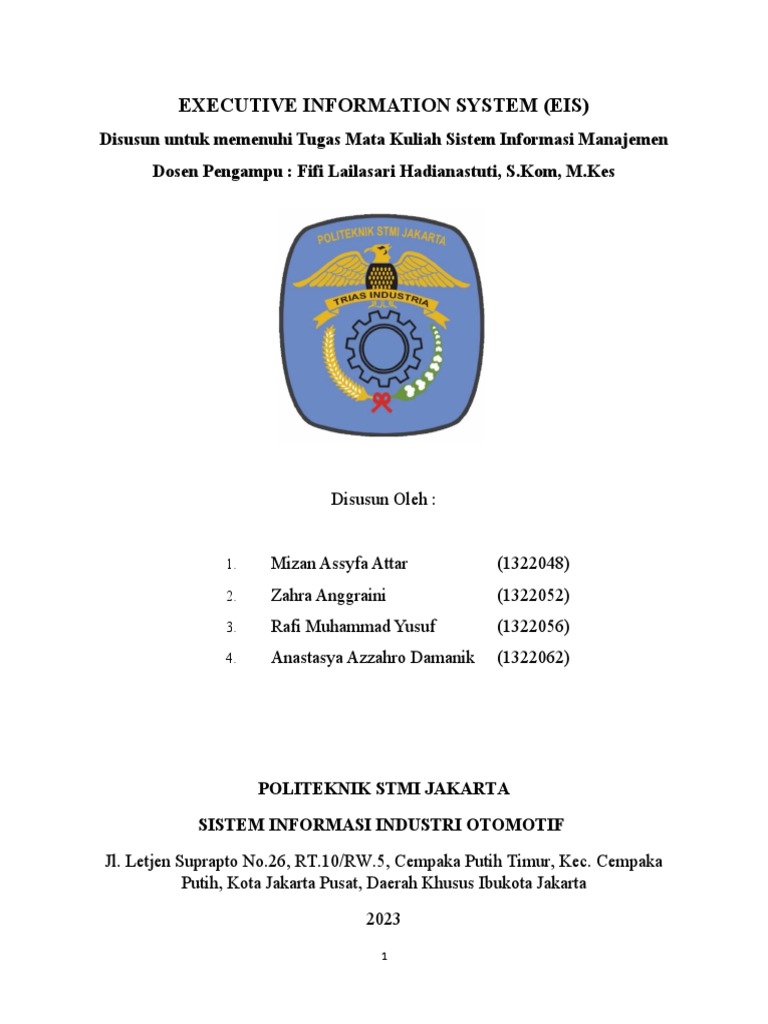 Pemahaman Executive Information System | PDF