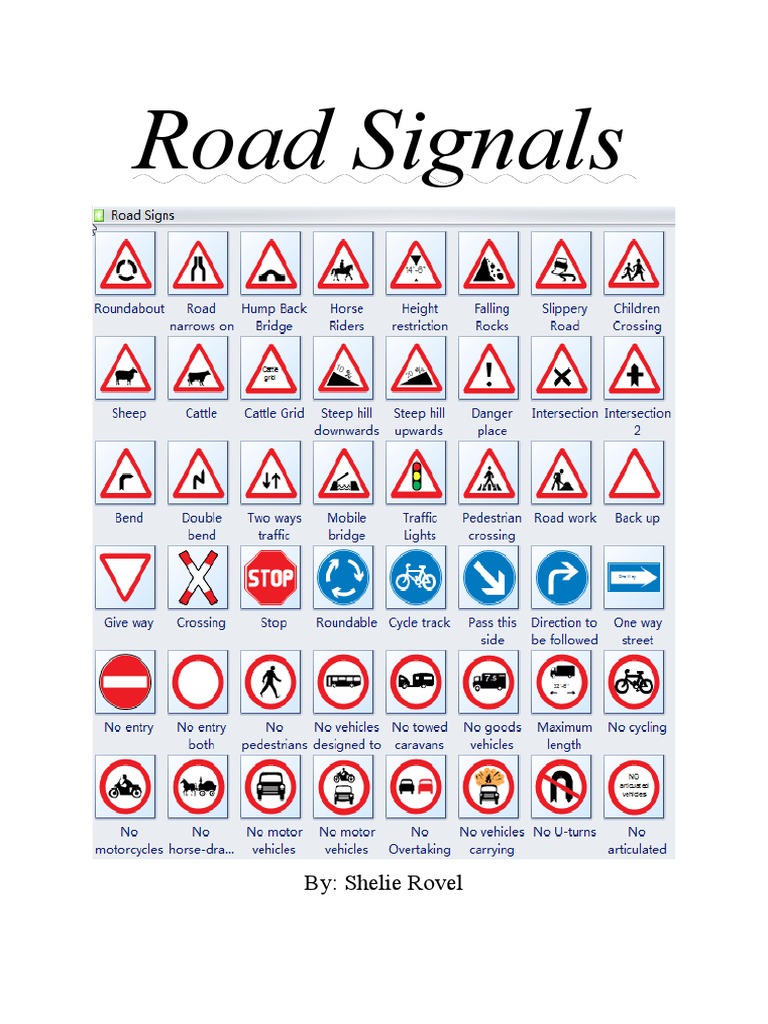 Road Signals | PDF | Traffic Light | Traffic