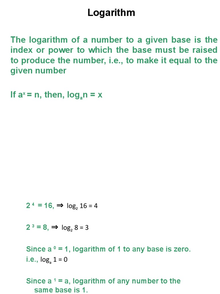 Logarithm | PDF | Logarithm | Complex Analysis