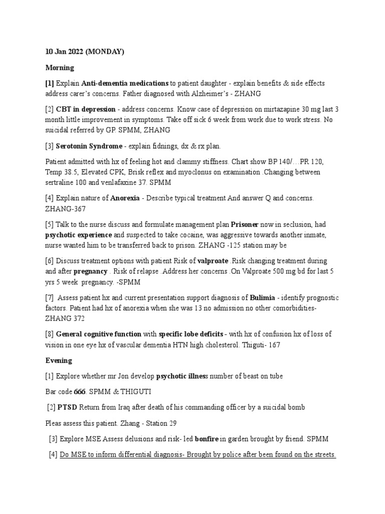 Casc 2022-1 | PDF | Obsessive–Compulsive Disorder | Schizophrenia