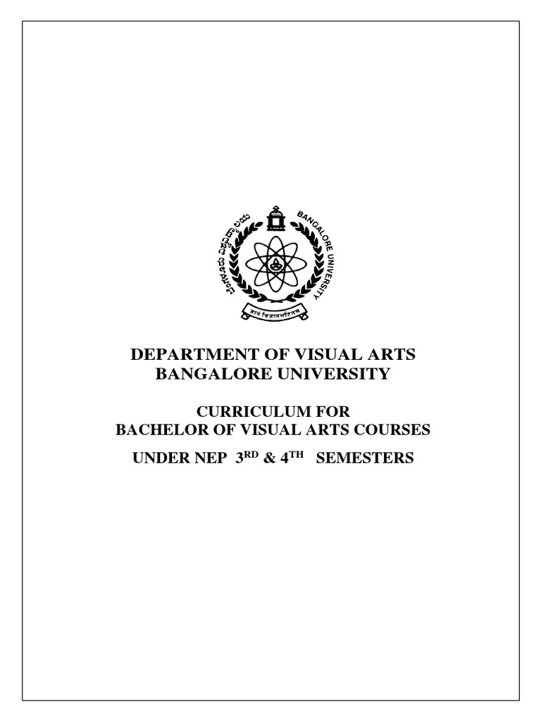NEP UG Syllabus 3rd 4th Sem BVA 02012023 | PDF | Drawing | Composition (Visual Arts)