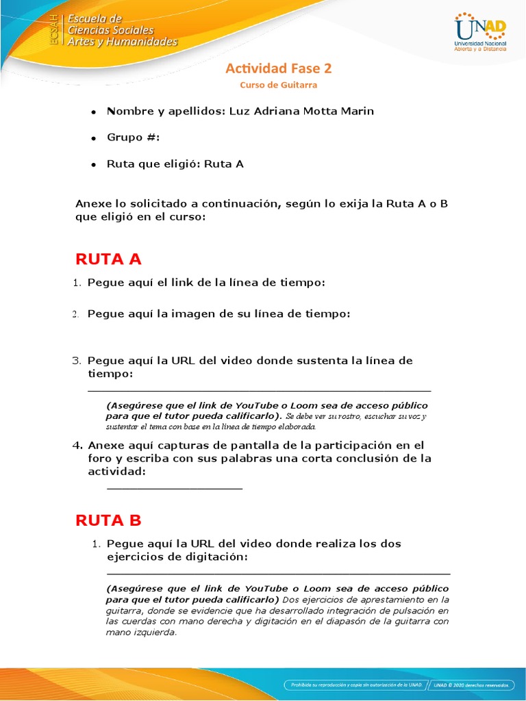 Ruta A: Actividad Fase 2 | PDF