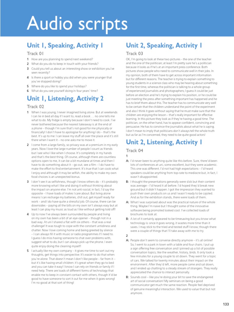 Exam Maximiser Audio Script Pdf