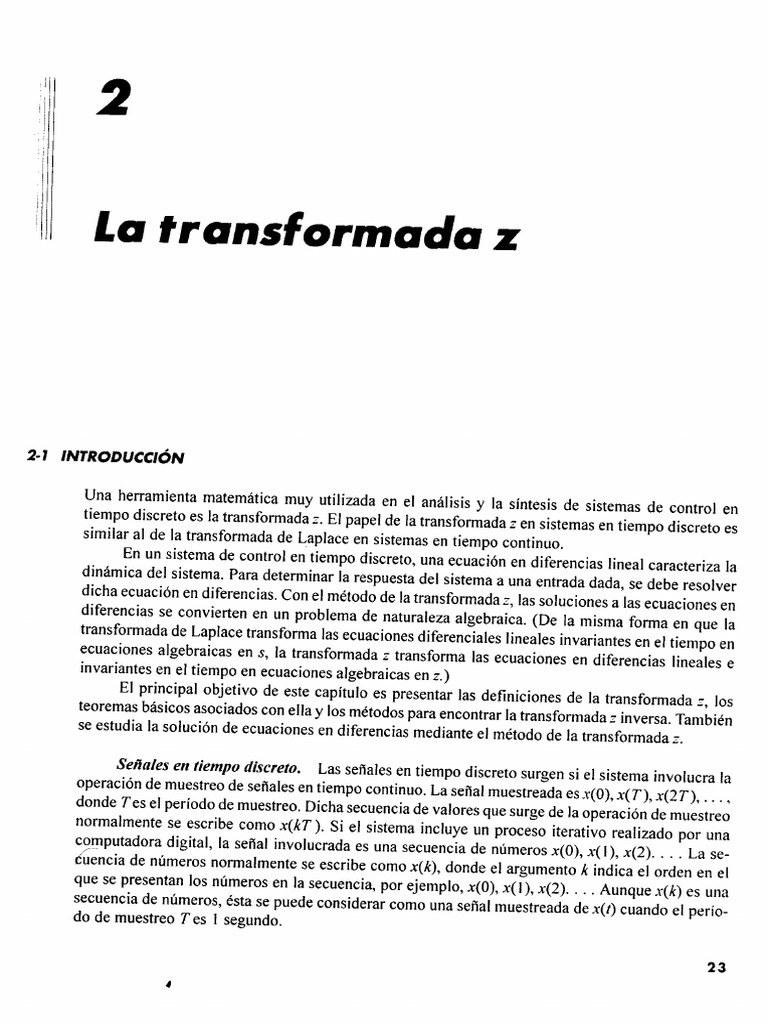 Ogata Cap 2 Transformada Z | PDF