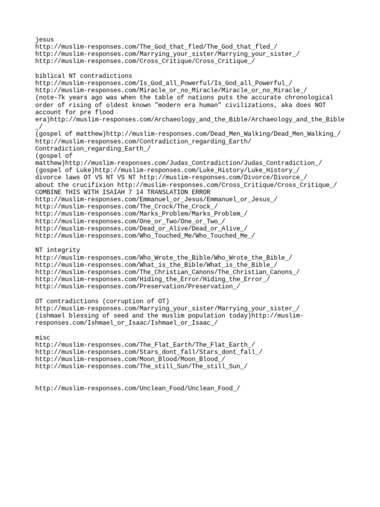 Muslim Responses | PDF