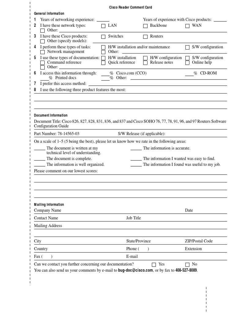 Routers Software Configuration Guide (Cisco 826, 827, 828, 831, 836 ...