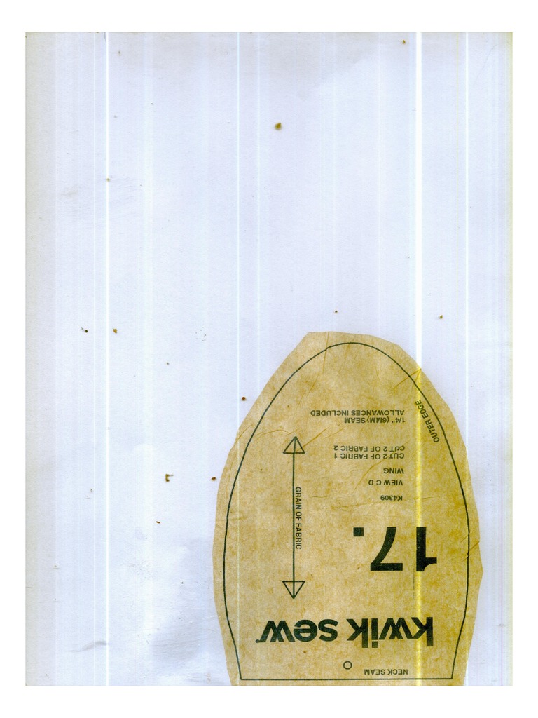 Kwik Sew Pattern | PDF