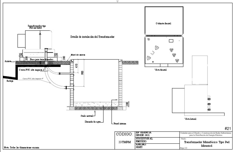 Transformador Pad Mounted | PDF | Electromagnetismo | Naturaleza