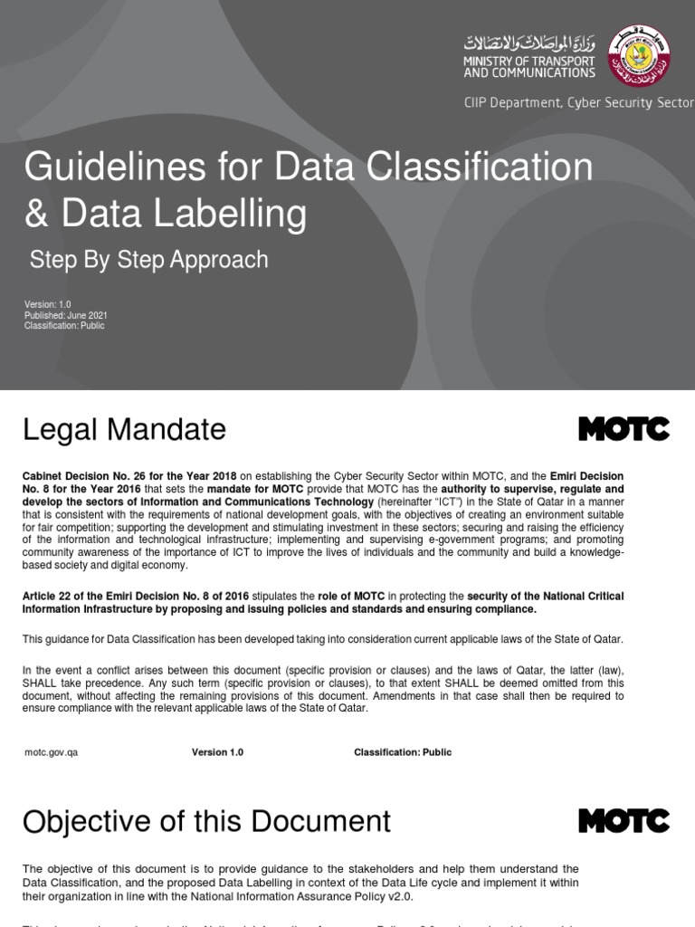 Guidelines For Data Classification & Data Labelling: Step by Step ...