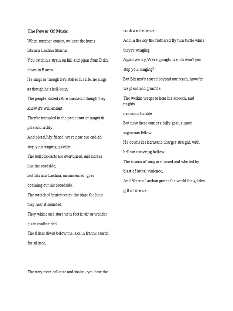 The Power of Music | PDF