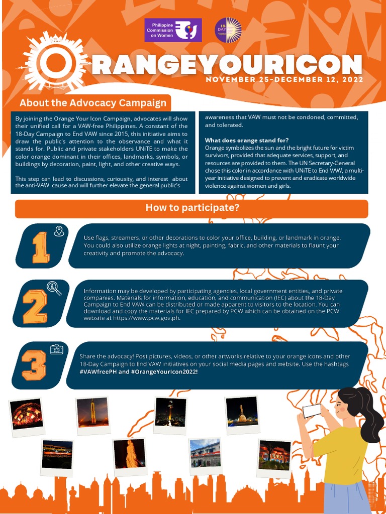 Orange Your Icon: VAW Awareness Campaign | PDF | Social Science