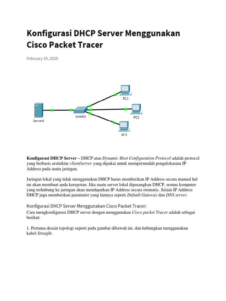 Tugas Router DHCP Xii | PDF | Komputer