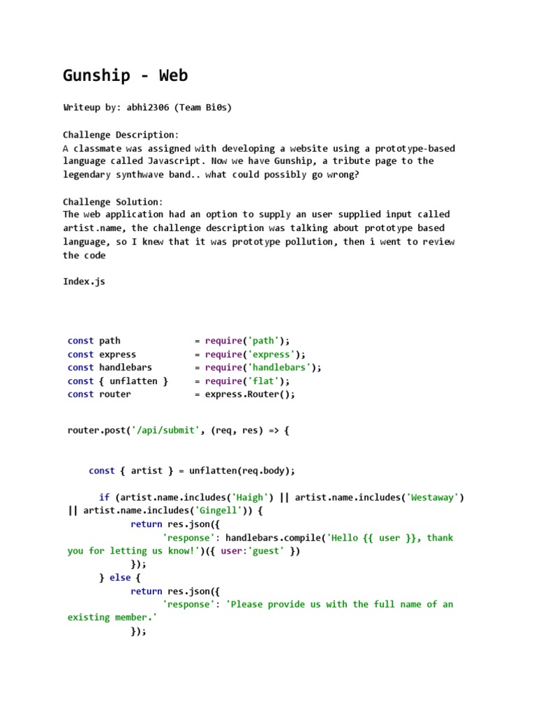 Gunshipwriteuphtb | PDF | Parsing | Java Script