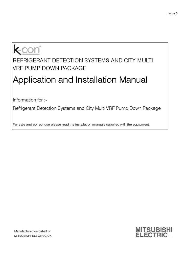 VRF AUTOMATIC PUMP DOWN PACKAGE APPLICATIONS MANUAL Issue 7 080817 Small | PDF | Valve | Pump