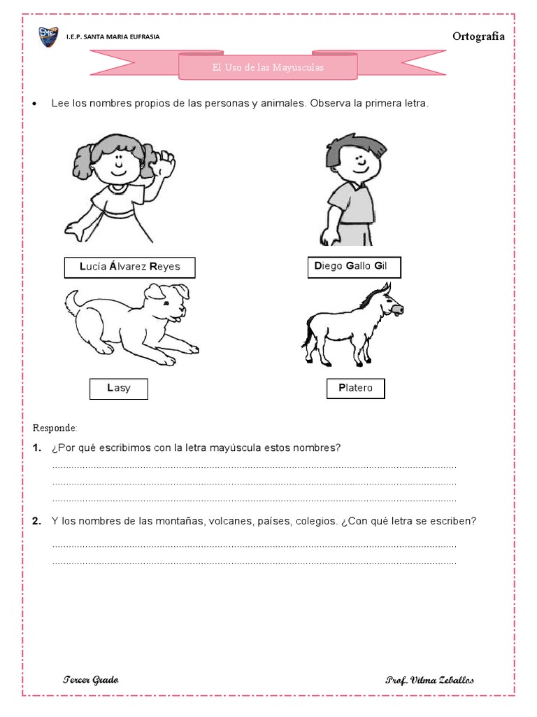 El Uso de Las Mayusculas | PDF