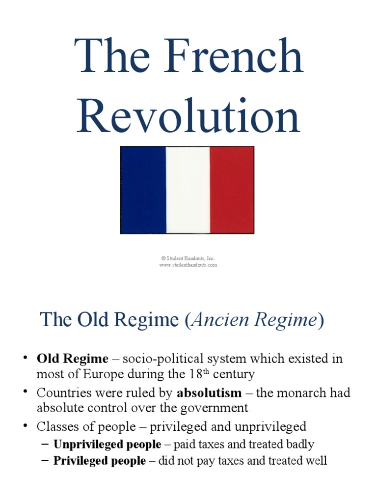 The French Revolution: © Student Handouts, Inc | PDF | Reign Of Terror ...
