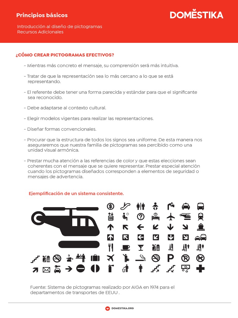 Principios Básicos en La Creación de Pictogramas | PDF