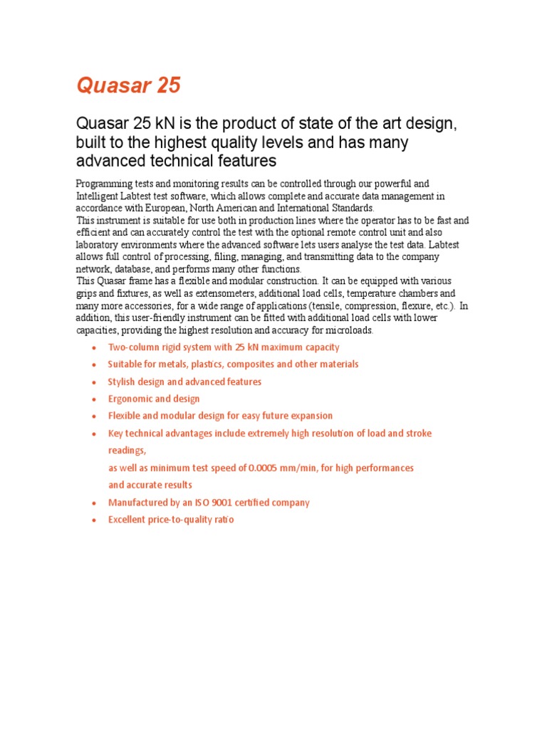 Quasar 25 KN | PDF | Home & Garden | Computers