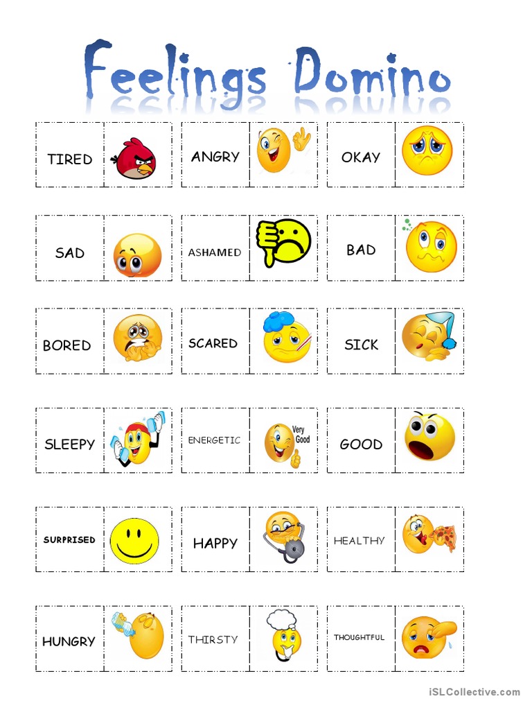 Feelings Domino | PDF | Wellness