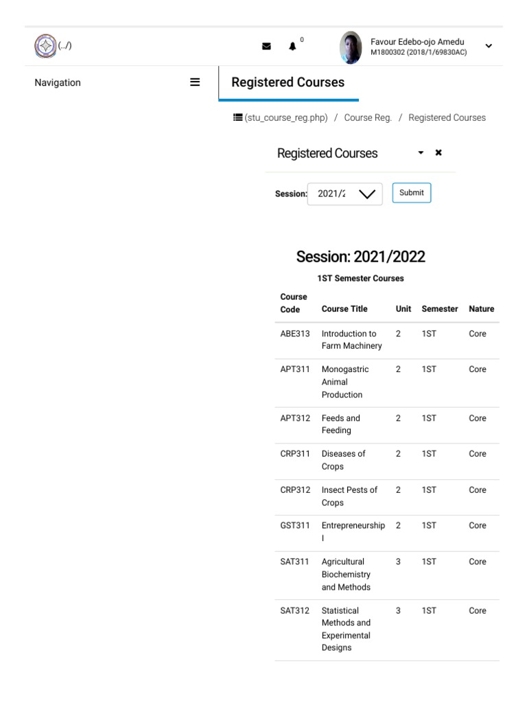 FUTMinna Students Portal | PDF | Agriculture | Agricultural Science