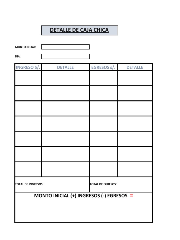 Informe de Caja Chica y Movimientos | PDF