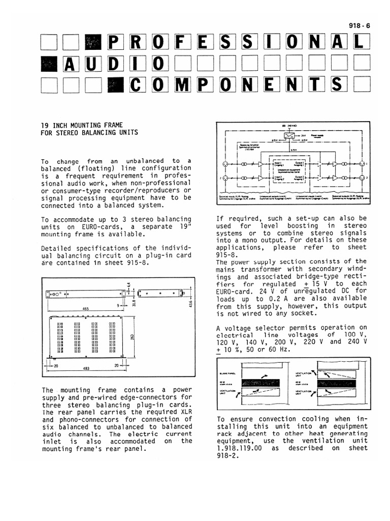 Studer Balancingunit Serv 2011 Info | PDF