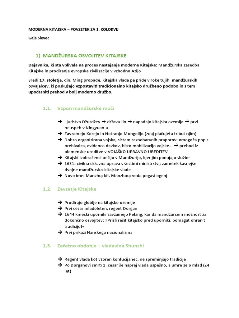 Moderna Kitajska | PDF