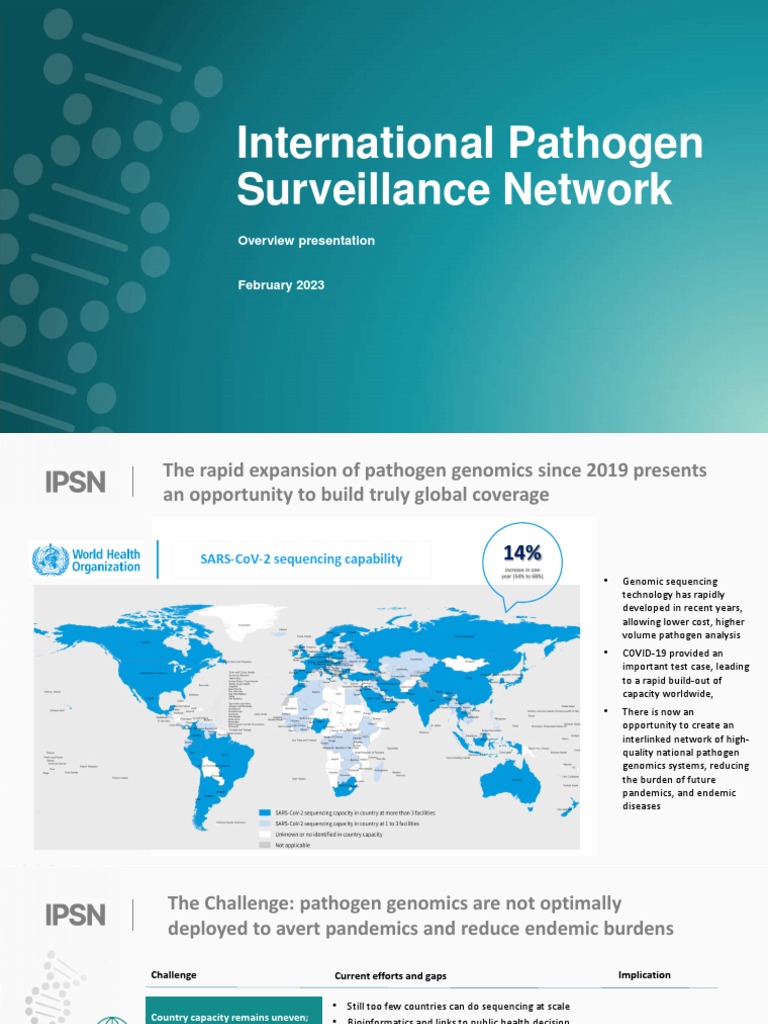 Dr Oliver Morgan International Pathogen surveillance netowork | PDF ...
