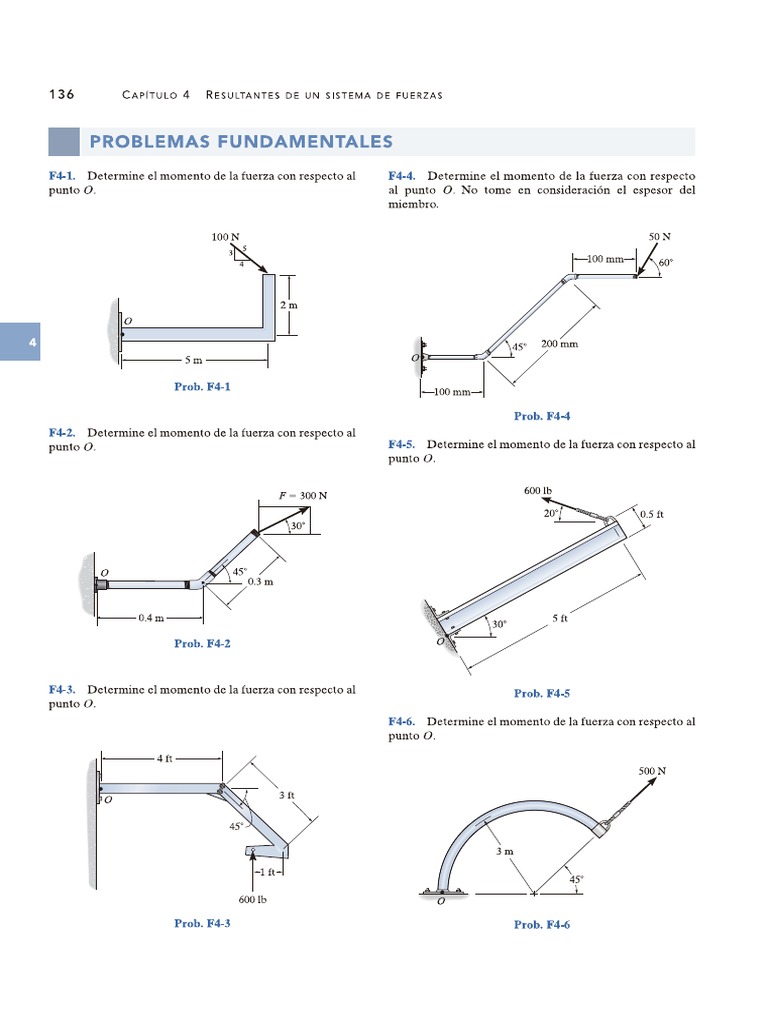 S04 Ejercicios Clase - Sistema Fuerza Par | PDF