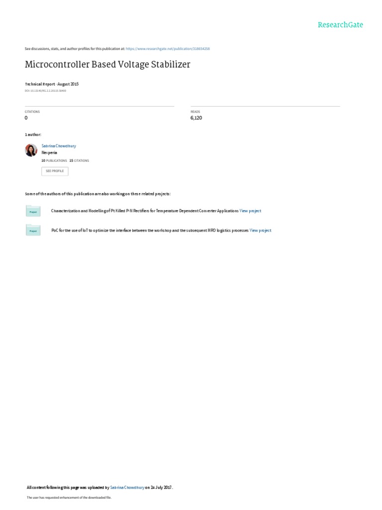 Microcontroller Based Voltage Stabilizer 5 | PDF | Rectifier | Transformer