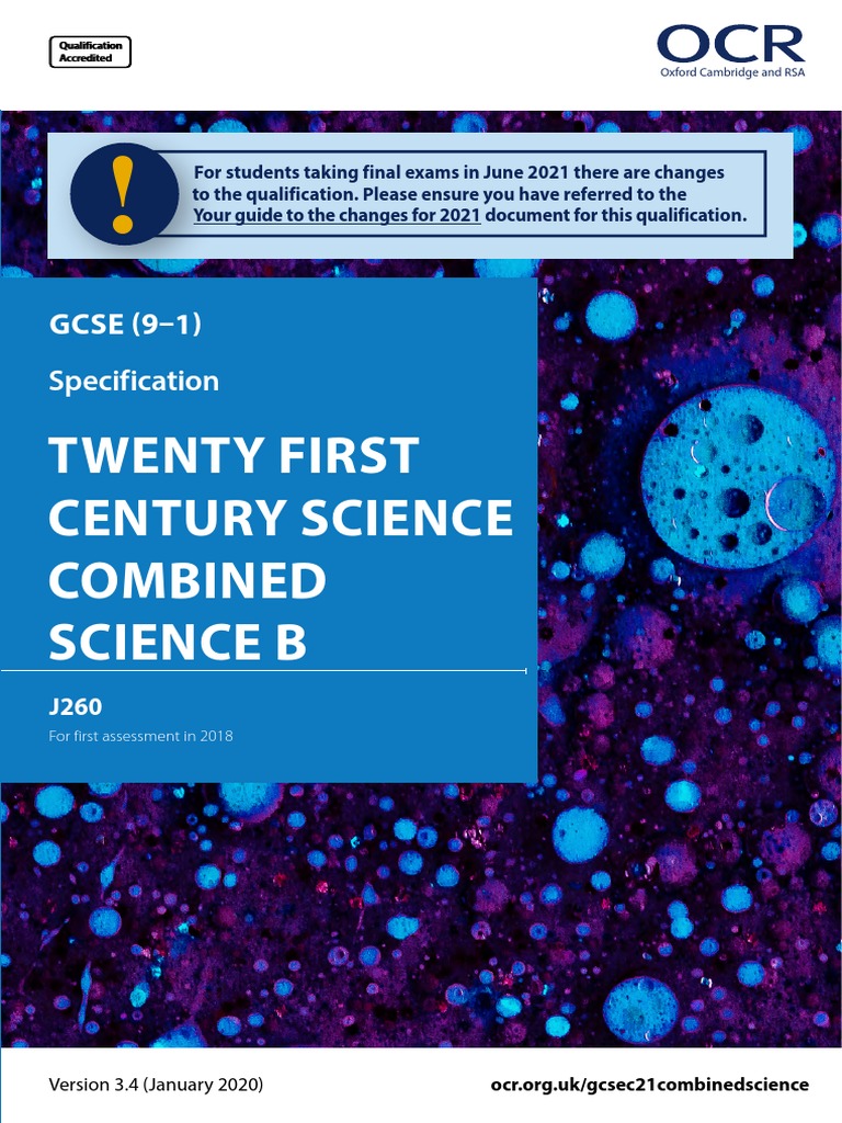 Twenty First Century Science Combined Science B: GCSE (9-1 ...