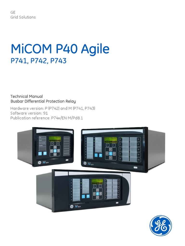 Micom P40 Agile: Ge Grid Solutions | PDF | Fuse (Electrical ...