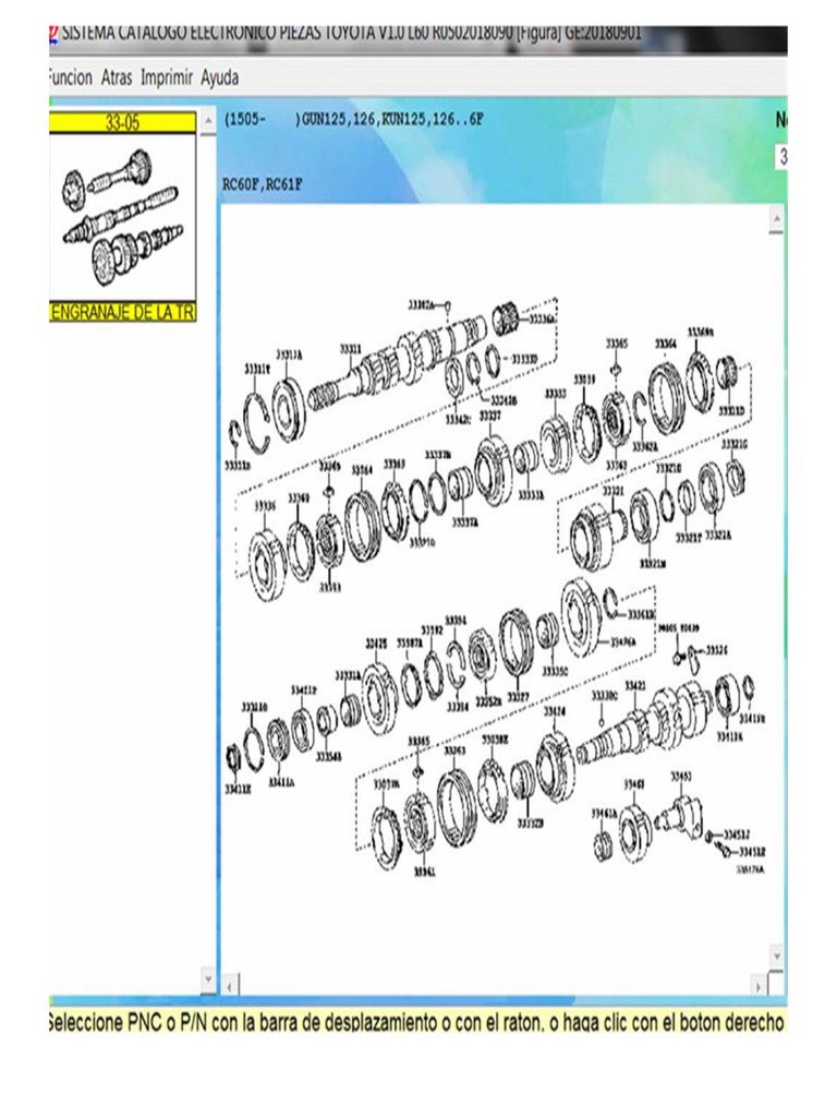 Despiece Transmision Toyota Hilux Revo | PDF