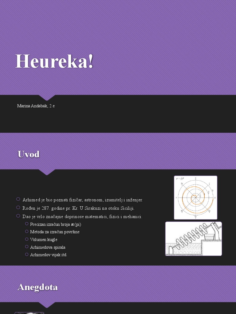 Anegdota o Arhimedu | PDF