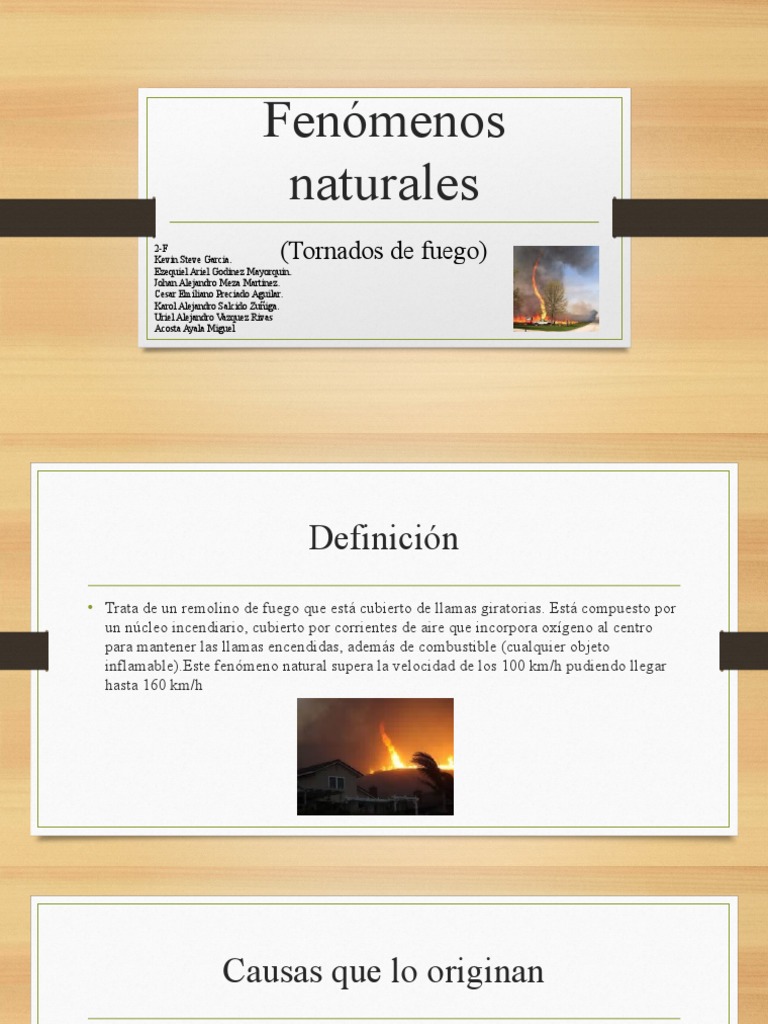 Fenómenos Naturales | PDF | Incendios | Tornados